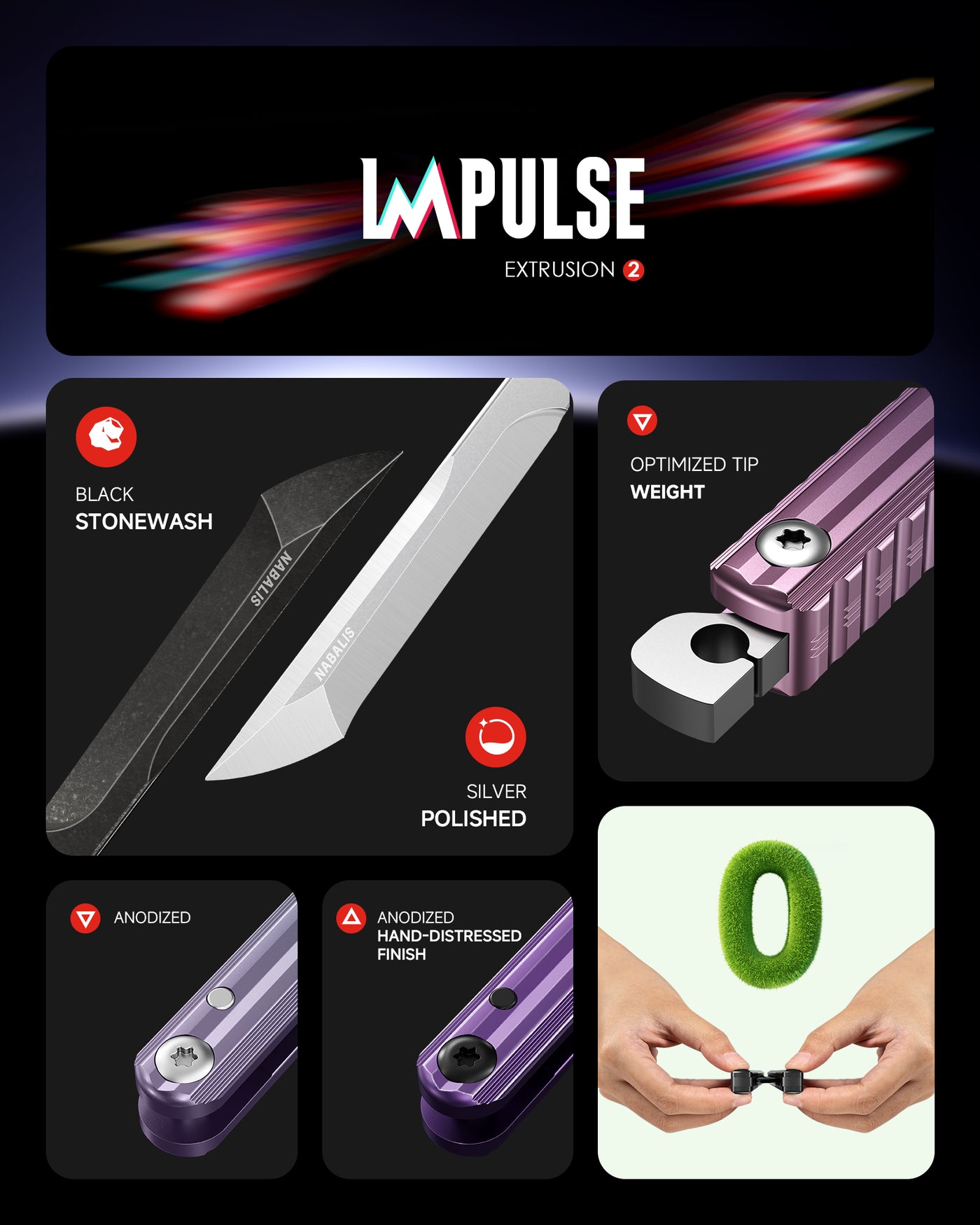 Nabalis the Extrusion 2 - Impulse Butterfly Knife Balisong Best ...