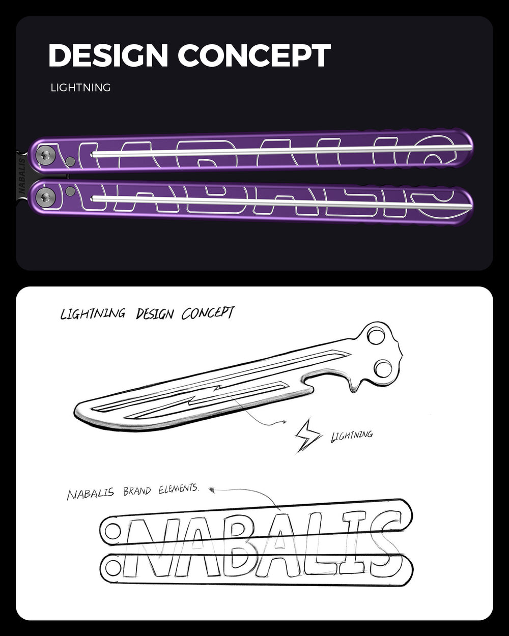 Nabalis Lightning Butterfly Knife Trainer With Good Price