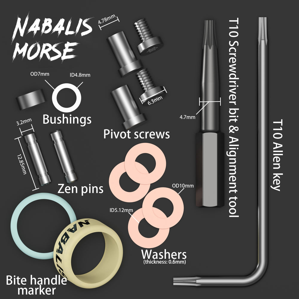 Nabalis Morse butterfly knfie trainer first aluminum 6061 balisong ...