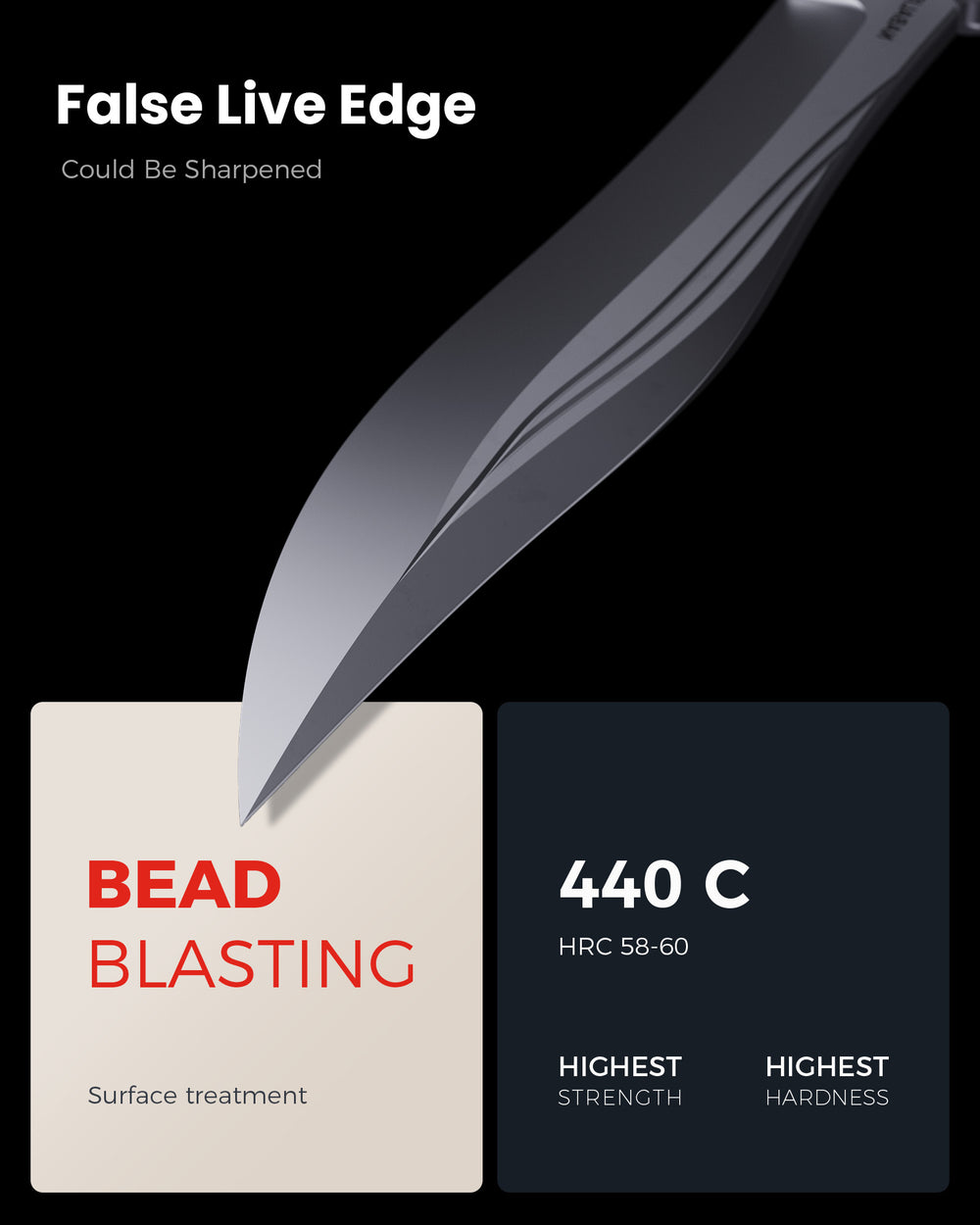 Nabalis Wing Butterfly Knife Balisong With False Edge & Gradient Handl