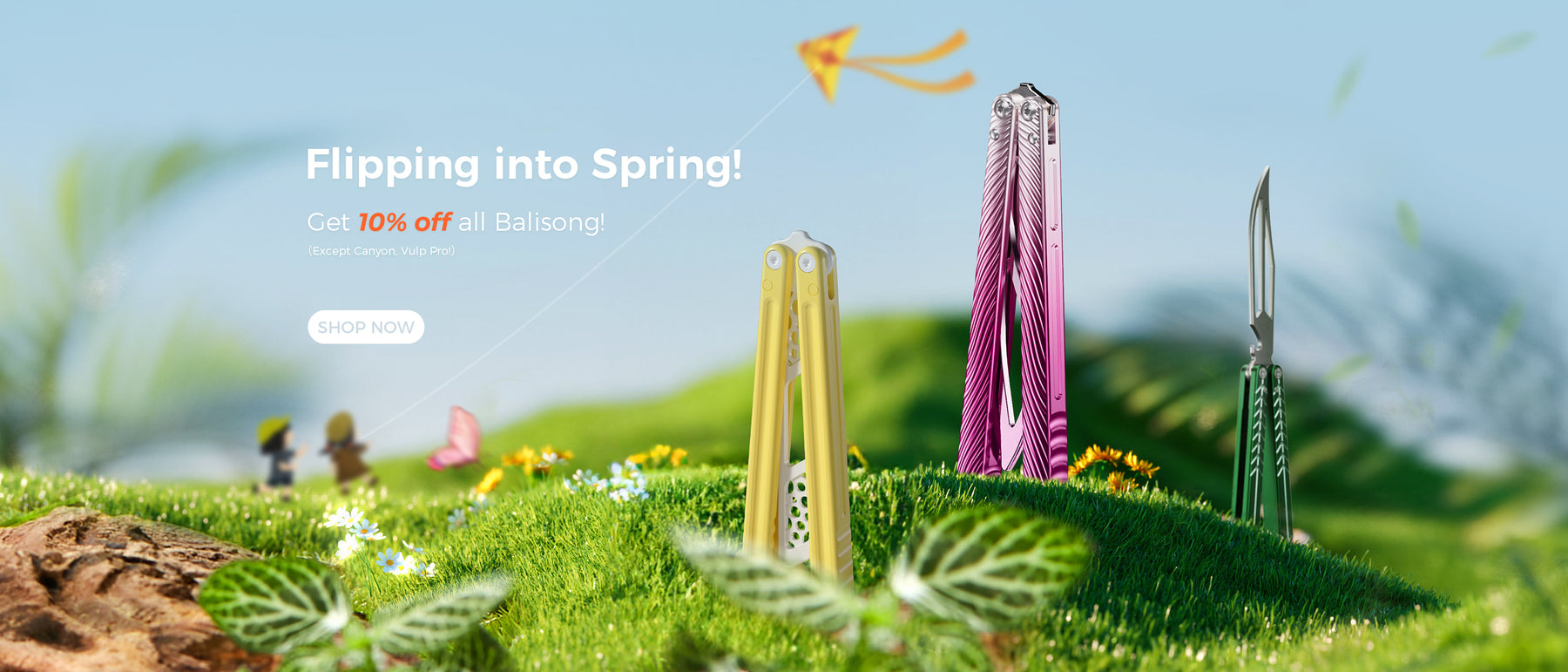 Nabalis training butterfly knife balisong-The Vulp