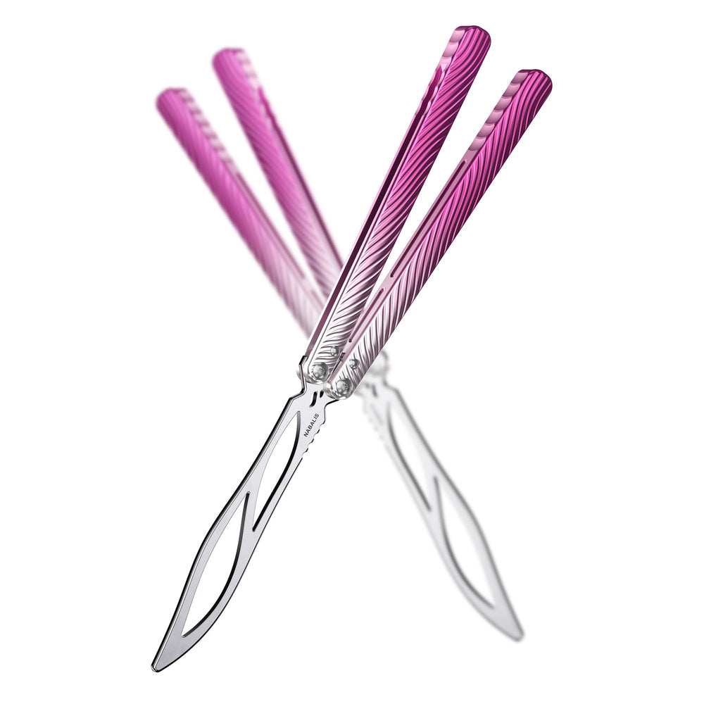 Nabalis Wing Butterfly Knife Balisong Trainer Dull Blade Toy Butterfly ...