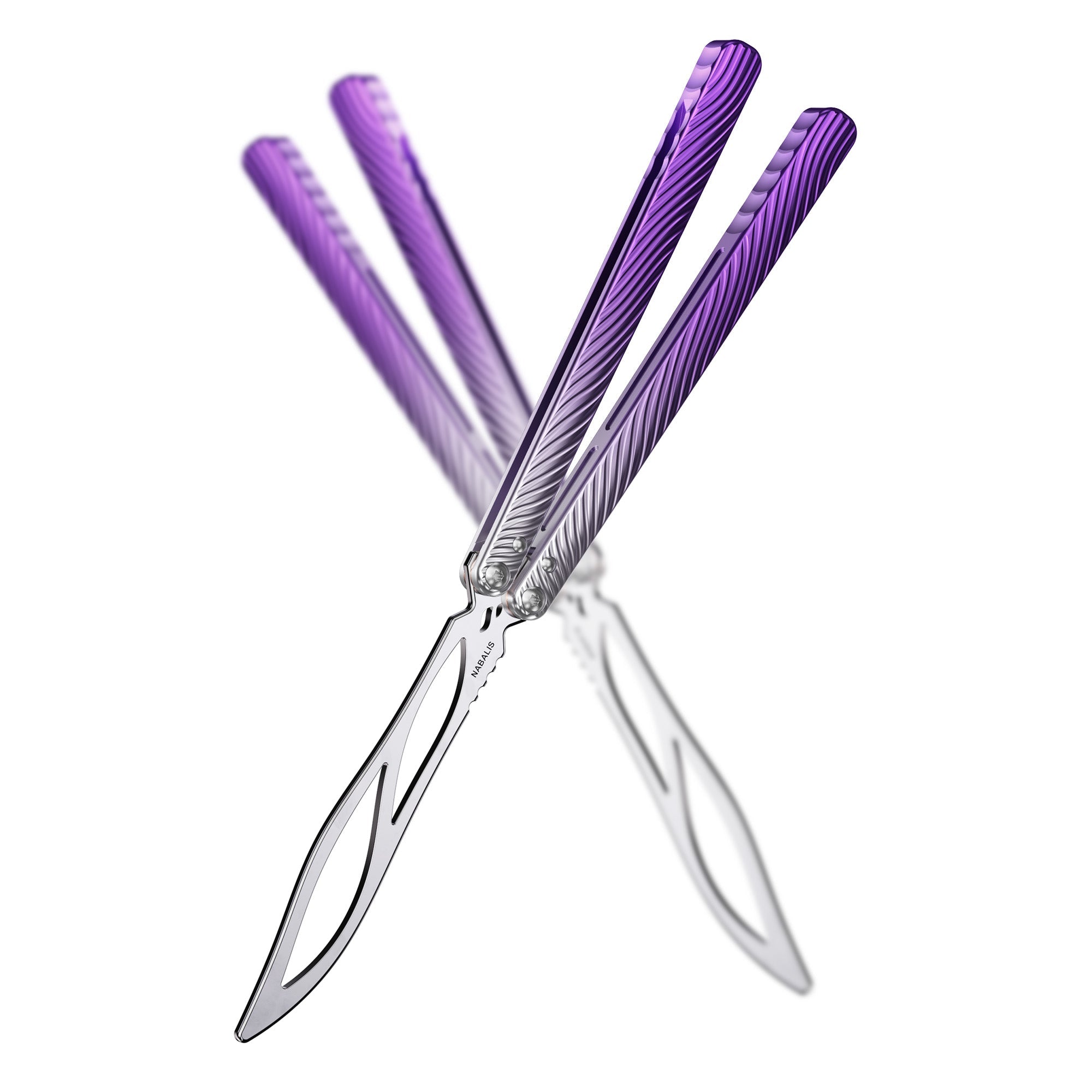 Nabalis Wing Butterfly Knife Balisong Trainer Dull Blade Toy Butterfly ...