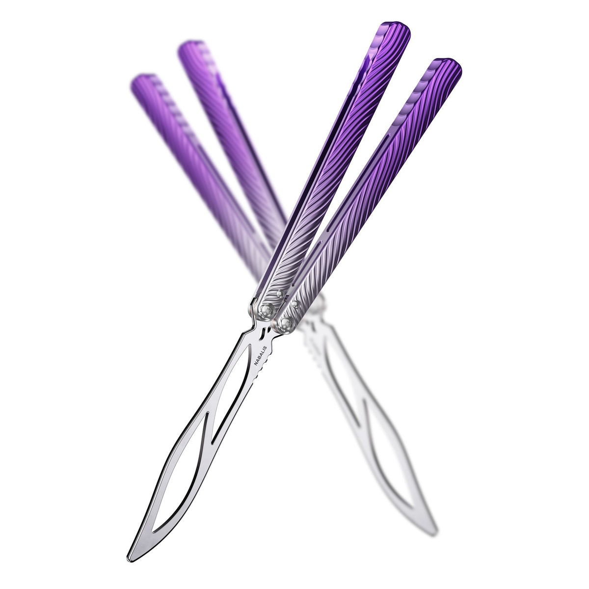 Nabalis Wing Butterfly Knife Balisong Trainer Dull Blade Toy Butterfly ...