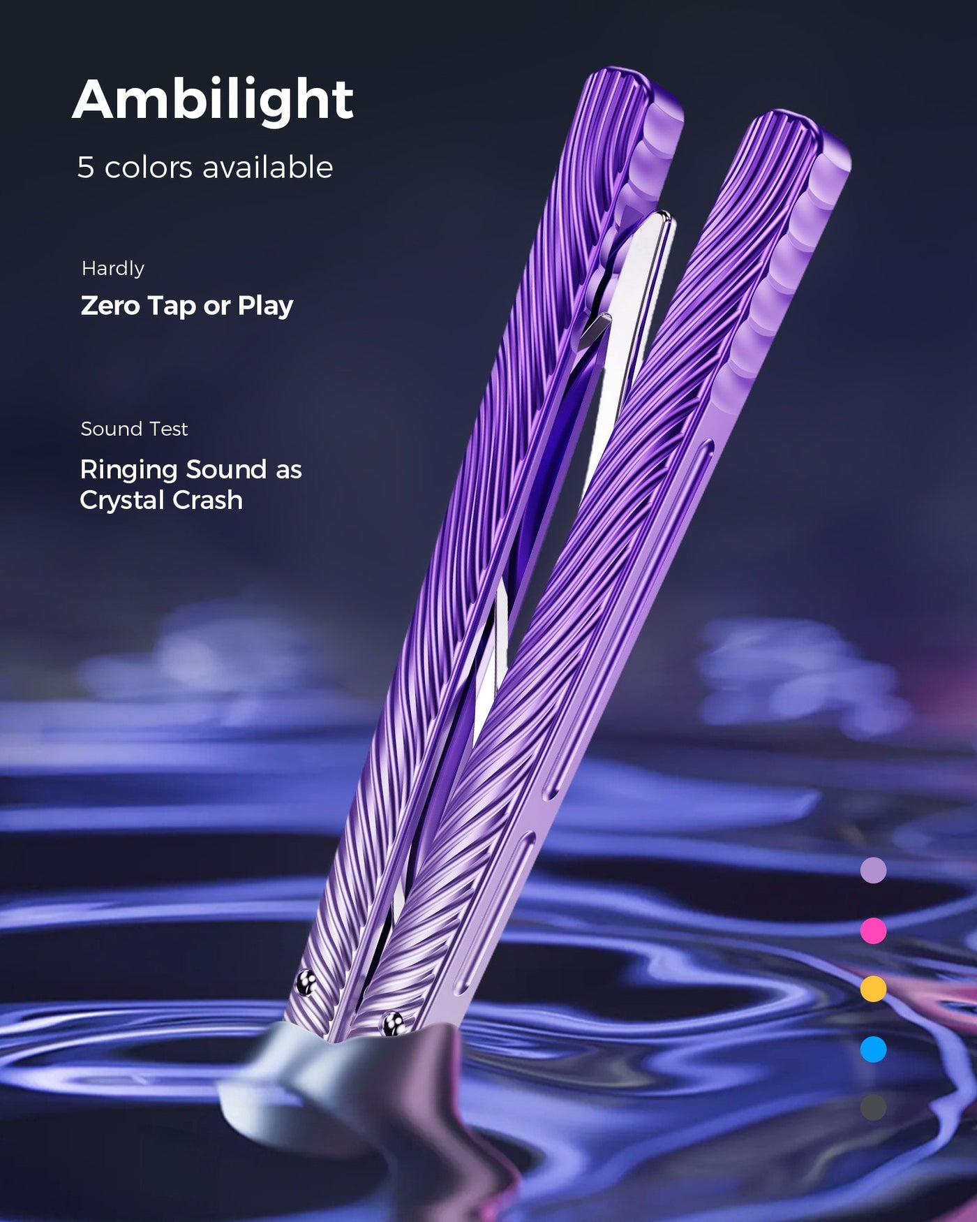 Nabalis Wing Butterfly Knife Balisong Trainer Dull Blade Toy Butterfly ...