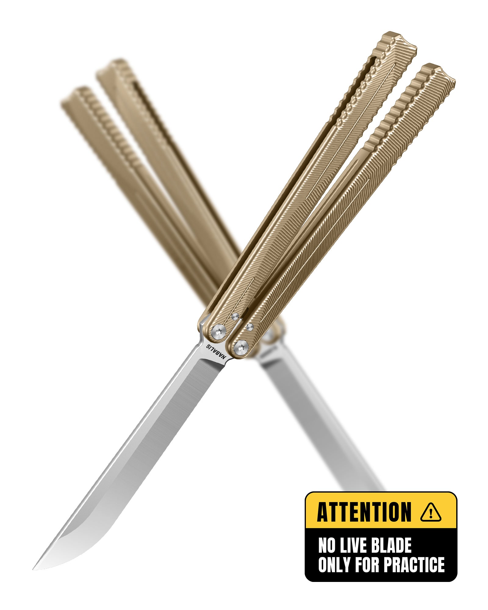 Nabalis Hydra Butterfly Knife Balisong Trainer Tanto & Bowie Blade 7075 AL