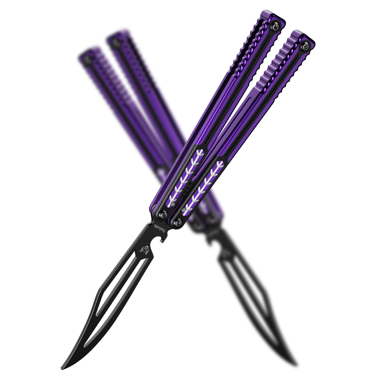 Nabalis Vulp Pro Balisong Butterrfly Knife Trainer G10 & 7075 AL Handle