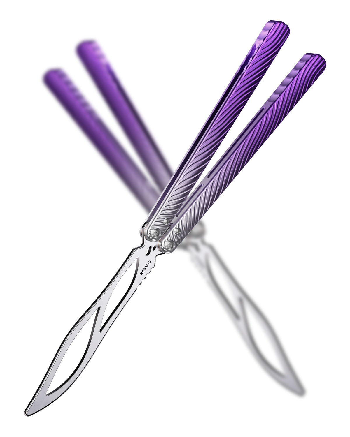 Nabalis Wing Butterfly Knife Balisong Trainer Dull Blade Toy Butterfly ...