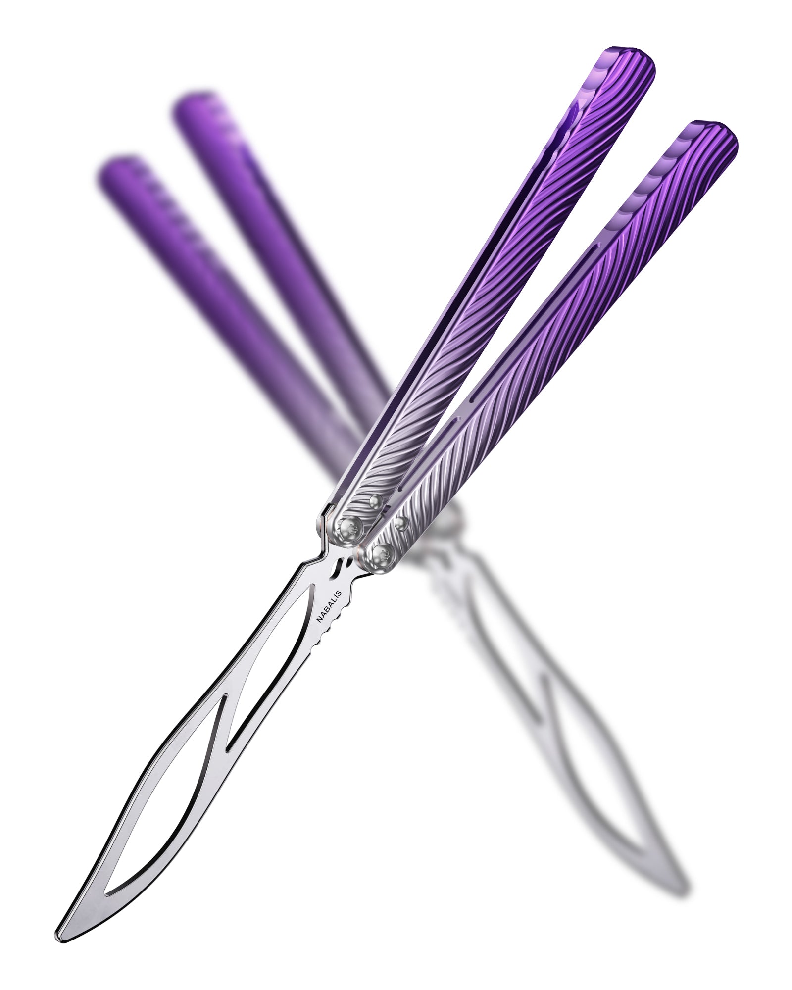 Nabalis Wing Butterfly Knife Balisong Trainer Dull Blade Toy Butterfly ...